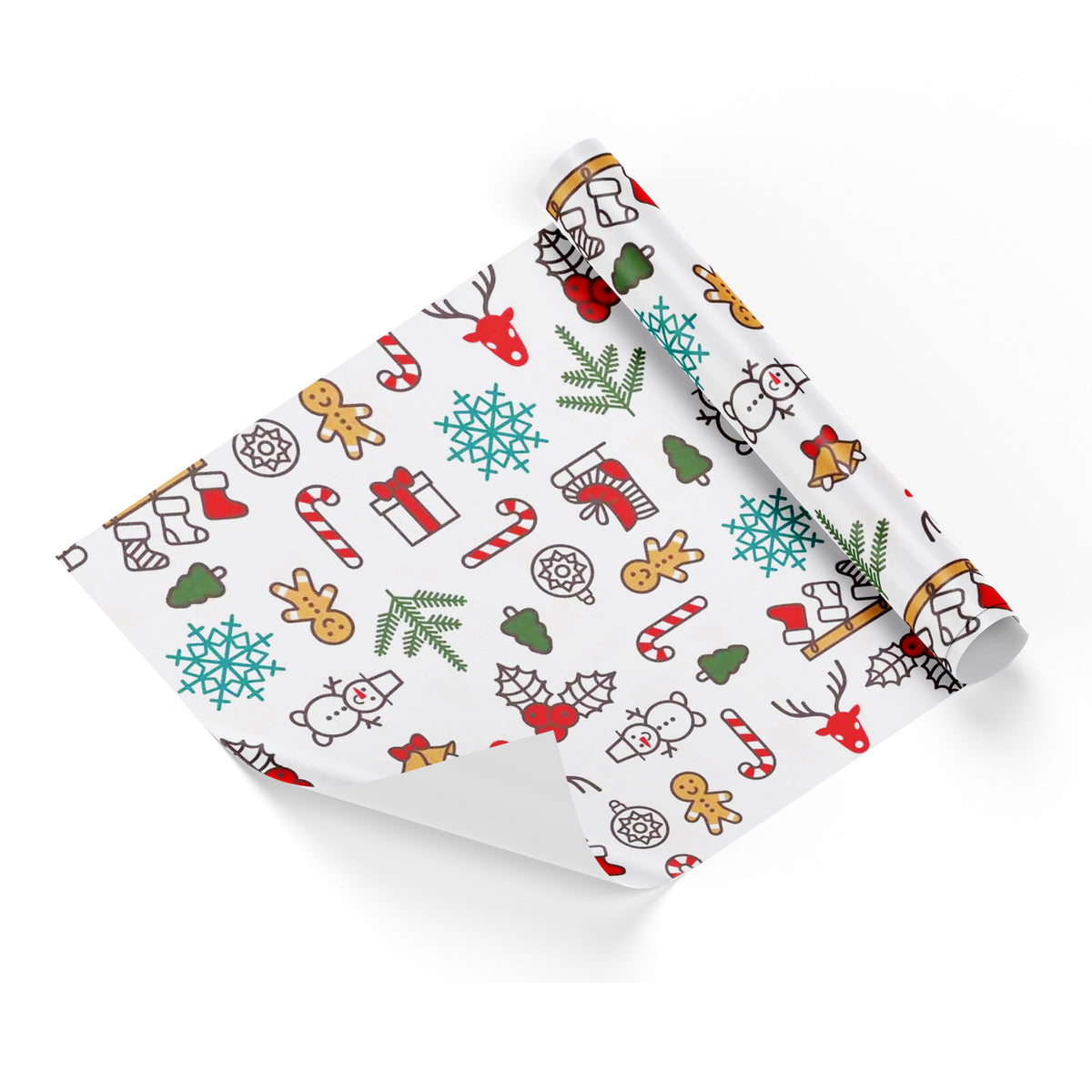Childrens Christmas Gingerbread Wrapping Paper | Shop Online- Emballage ...